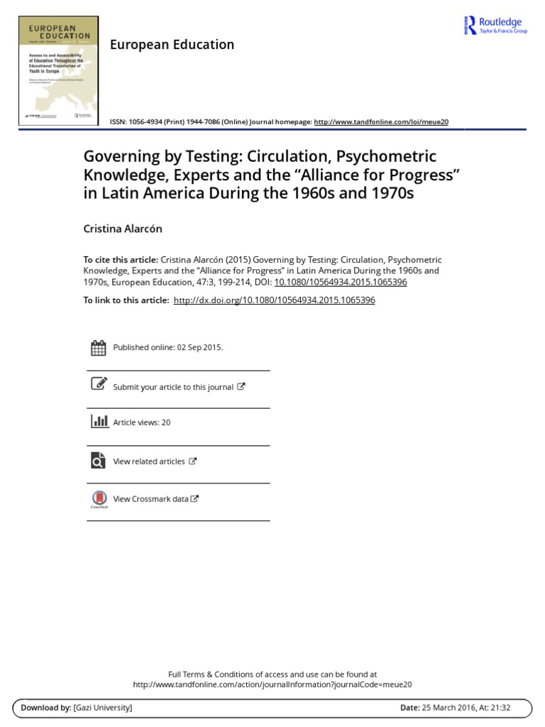2015 Alarcón Governing by Testing - Alliance For Progress in Latin ...