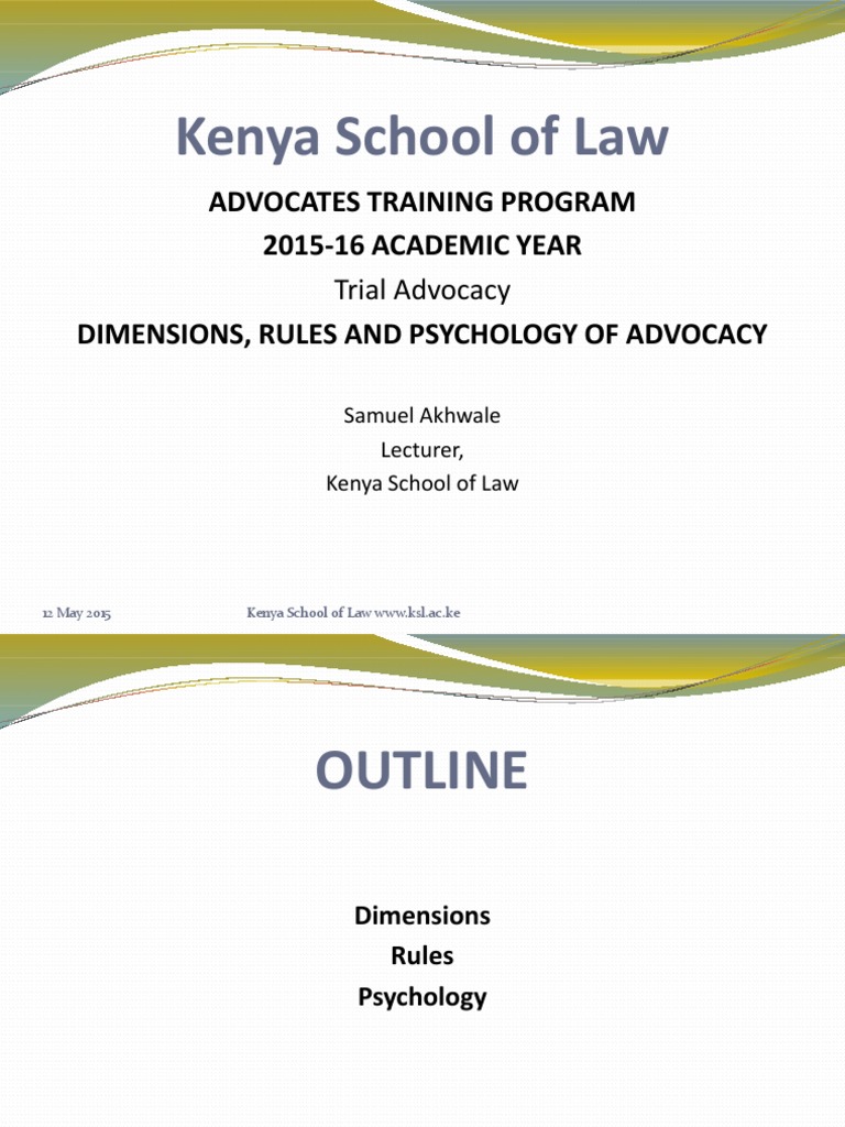 ATP Trial Adv Dimensions Rules and Psychology (1).pdf | PDF | Witness ...