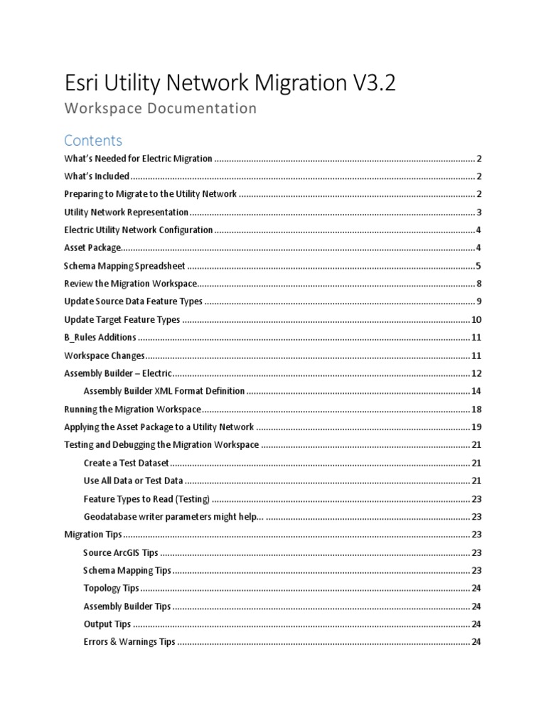 Electric Utility Network Migration Guide | PDF | Computers