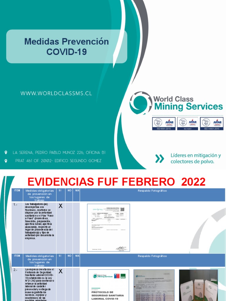 Evidencias Fuf Covid-19 World Class | PDF