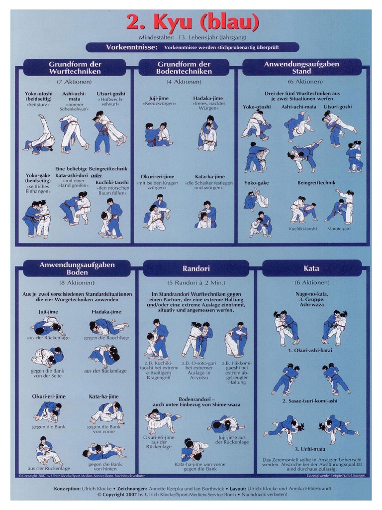 Judo-Kyu-Programm Poster A3 2.kyu | PDF