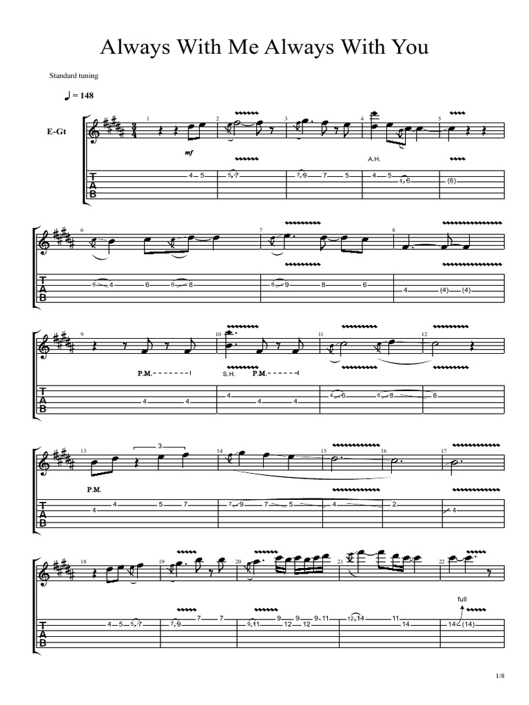 Always With You: Sheet Music Guide | PDF