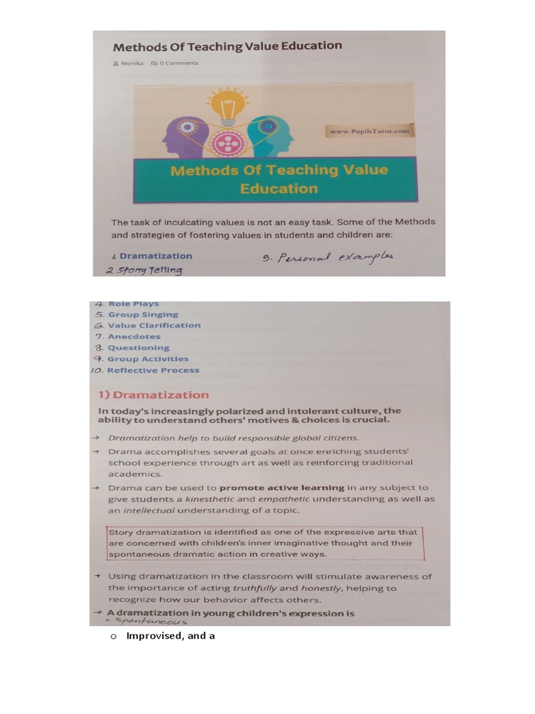 Methods of Teaching Val. Ed.n GMRC PDF | PDF