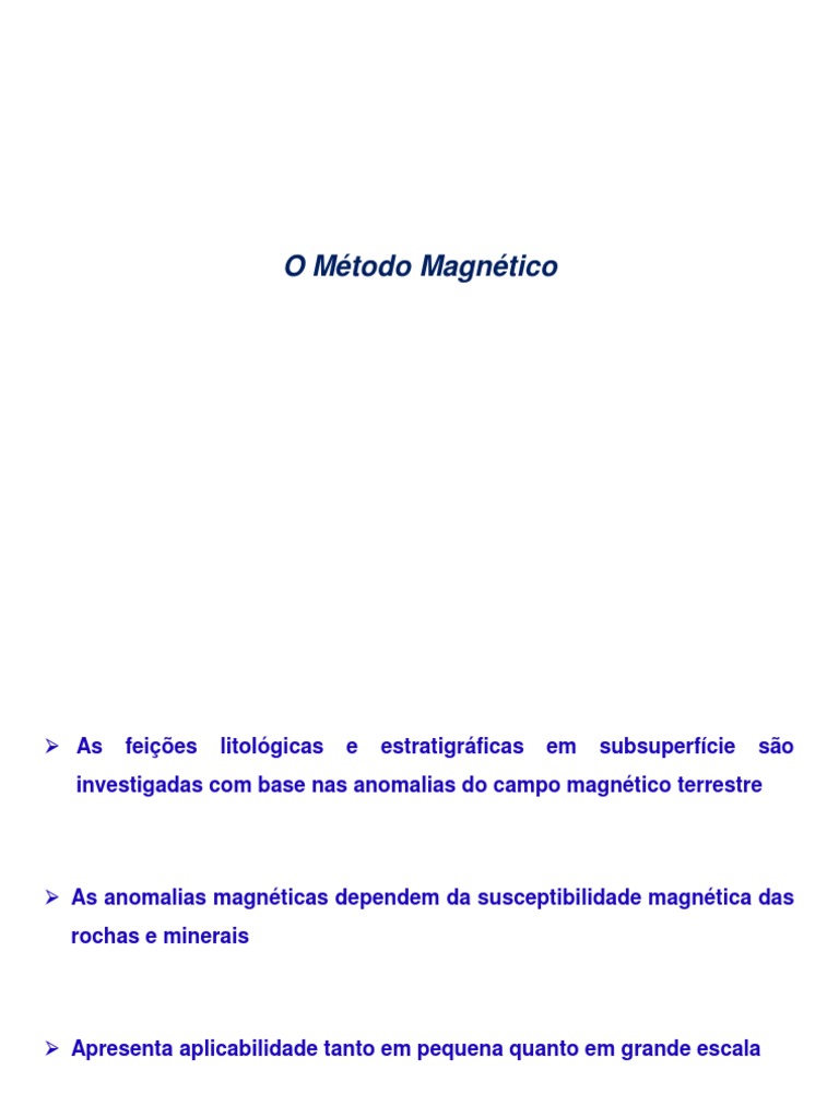 Aula 05 - Método Magnético | PDF | Ciências e Matemática