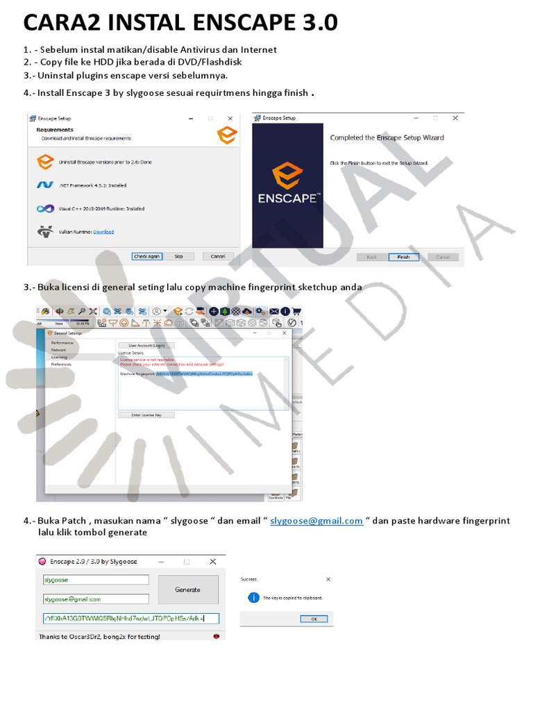 Cara2 Instal Enscape 3.0 Dan Library PDF | PDF