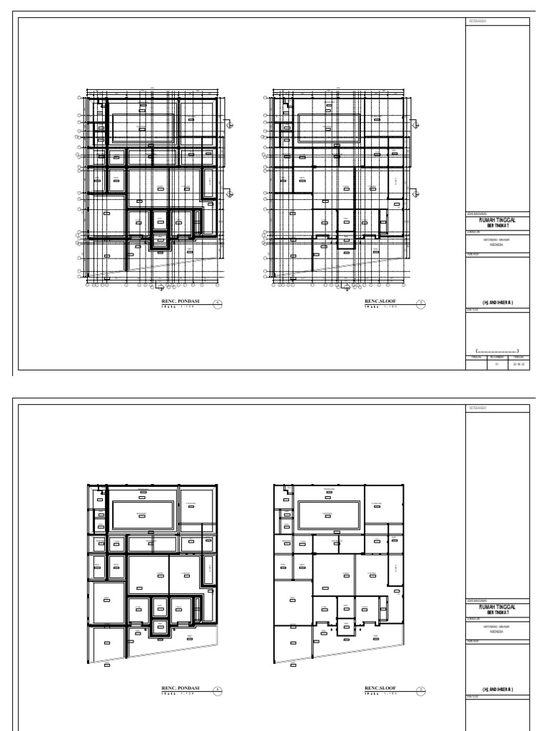 RENCANA PONDASI,BALOK,POERPLAT,SLOOF.pdf | PDF