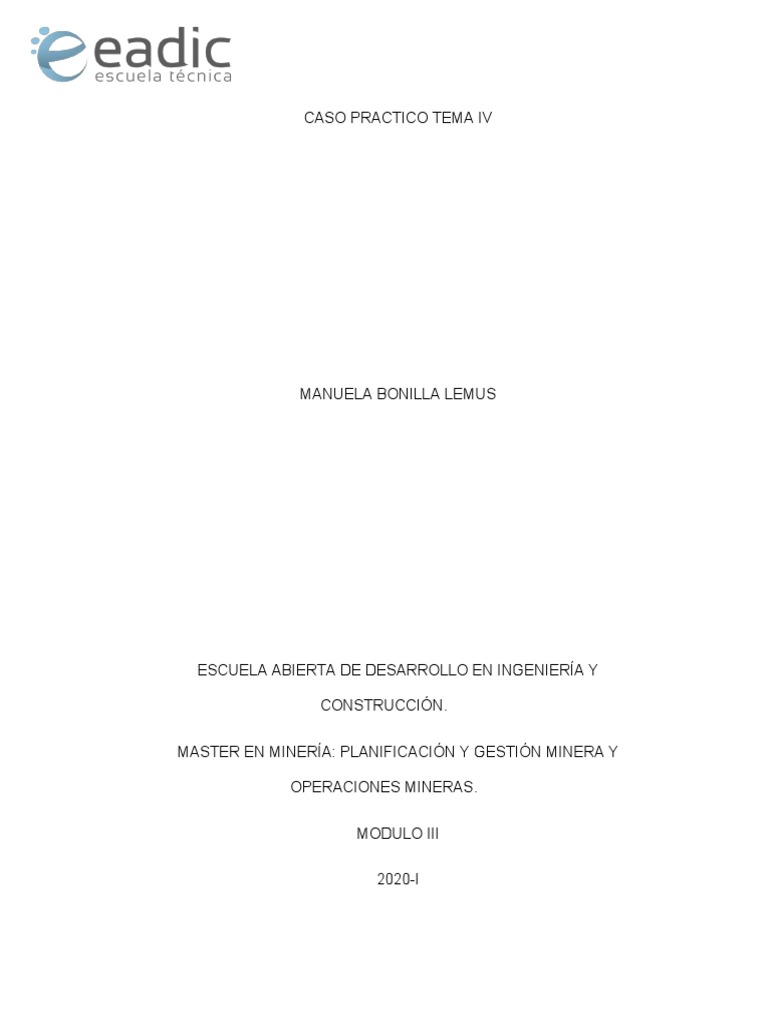 Caso Practico Tema Iv | PDF