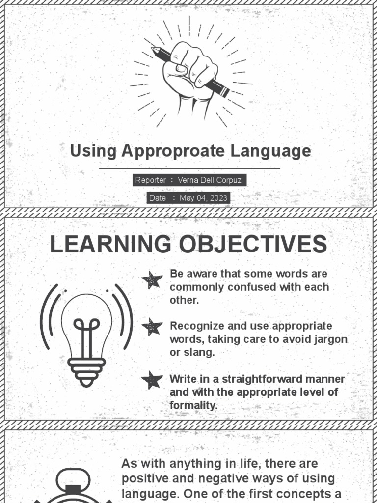 Using APpropriate Language | PDF | Homosexuality | Disability