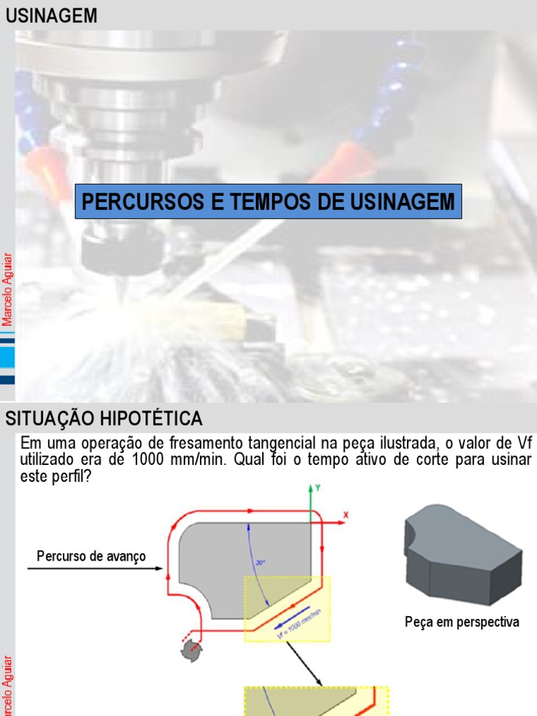 Tempos e Percursos na Usinagem | PDF