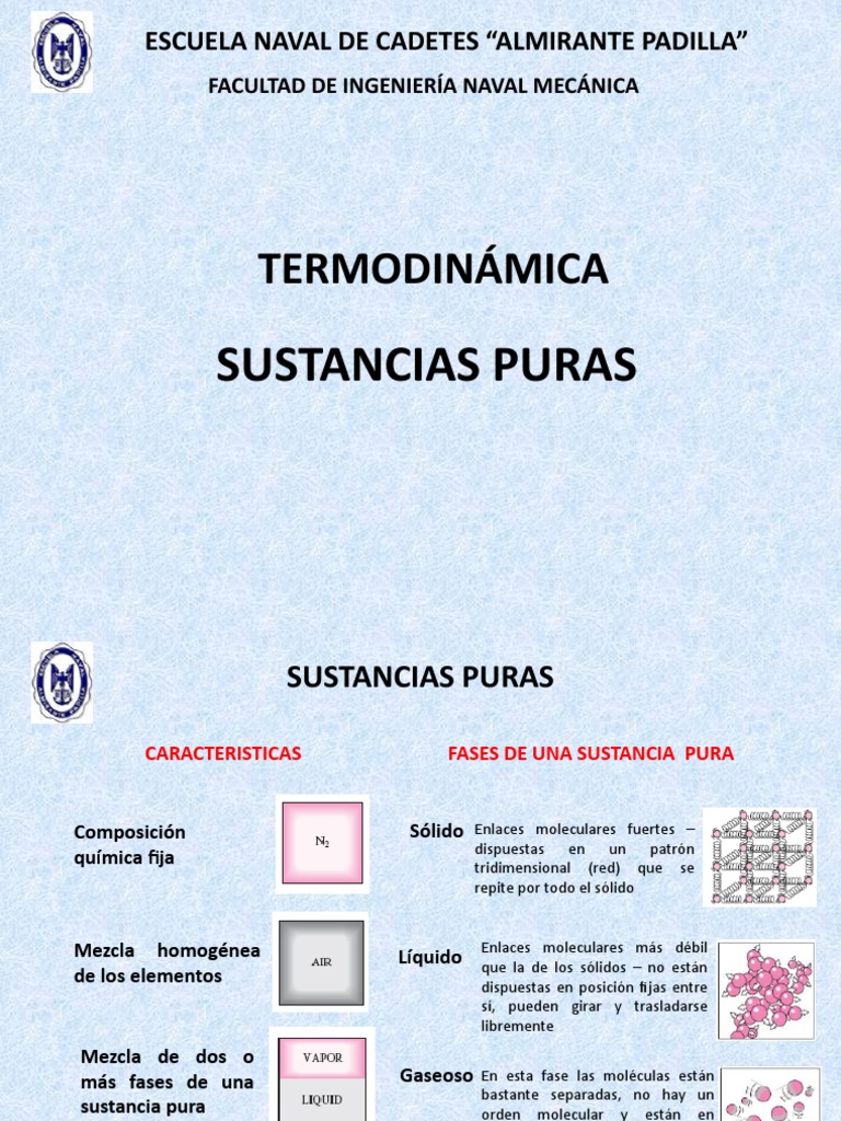 Unidad 3 Sustancias Puras | PDF