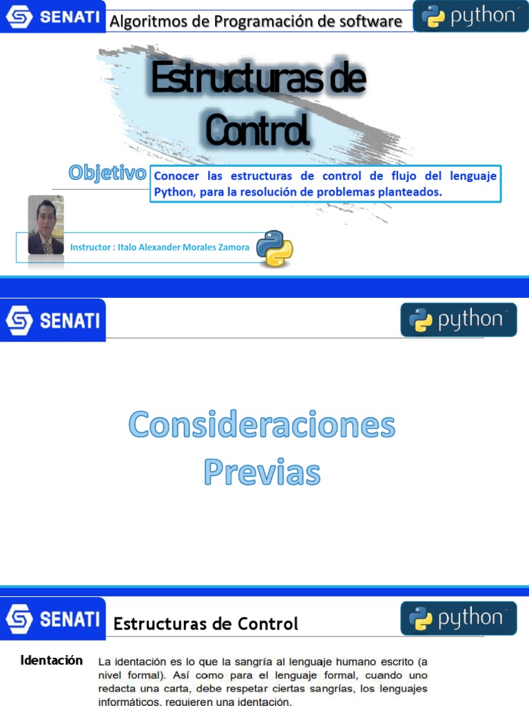 Estructuras de Control en Python | PDF | Informática | Tecnología