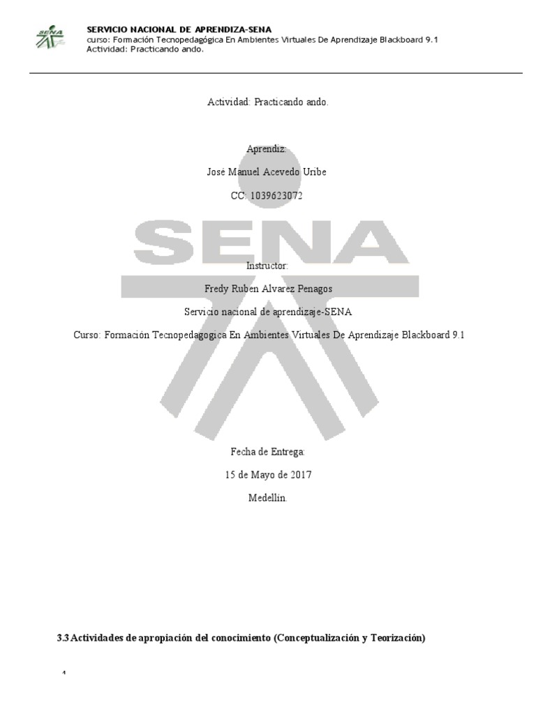 Plantilla para Trabajos Sena | PDF