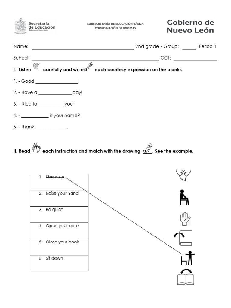 2nd Grade English Exam Guide | PDF