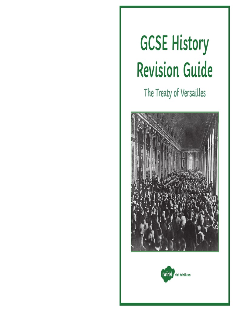 t4 H 120 Gcse History Treaty of Versailles Revision Guide Activity ...