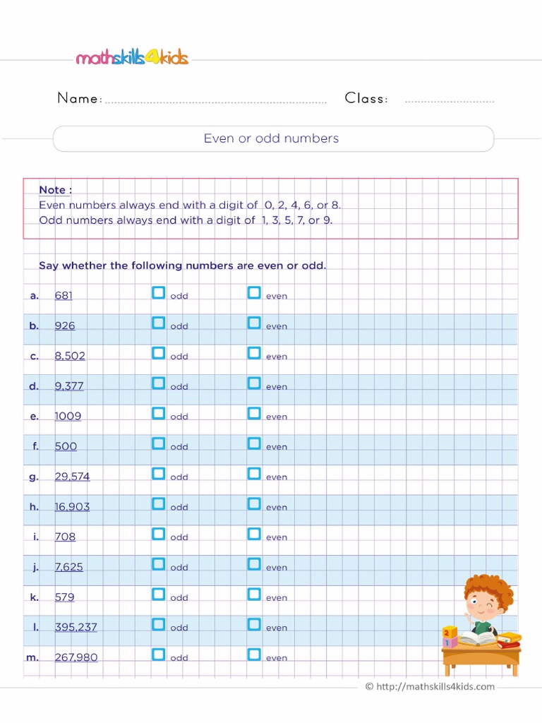 01 - Even or Odd Numbers - sv52s PDF | PDF