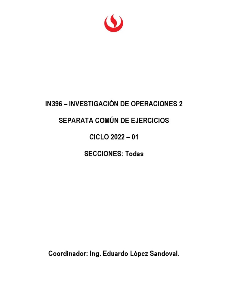 IN396-Separata Común 2022-01 | PDF