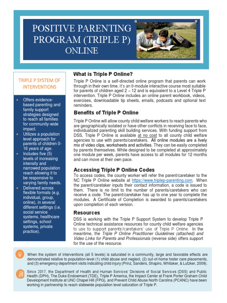 Triple P Parenting Program PDF | PDF