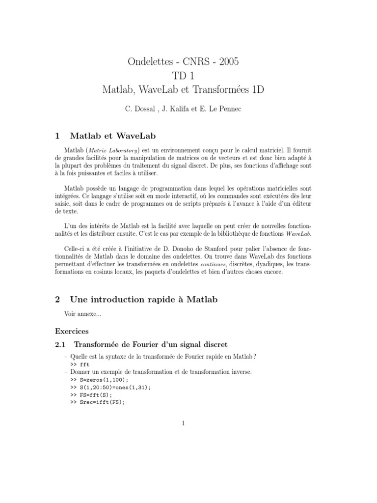 td1 PDF | PDF