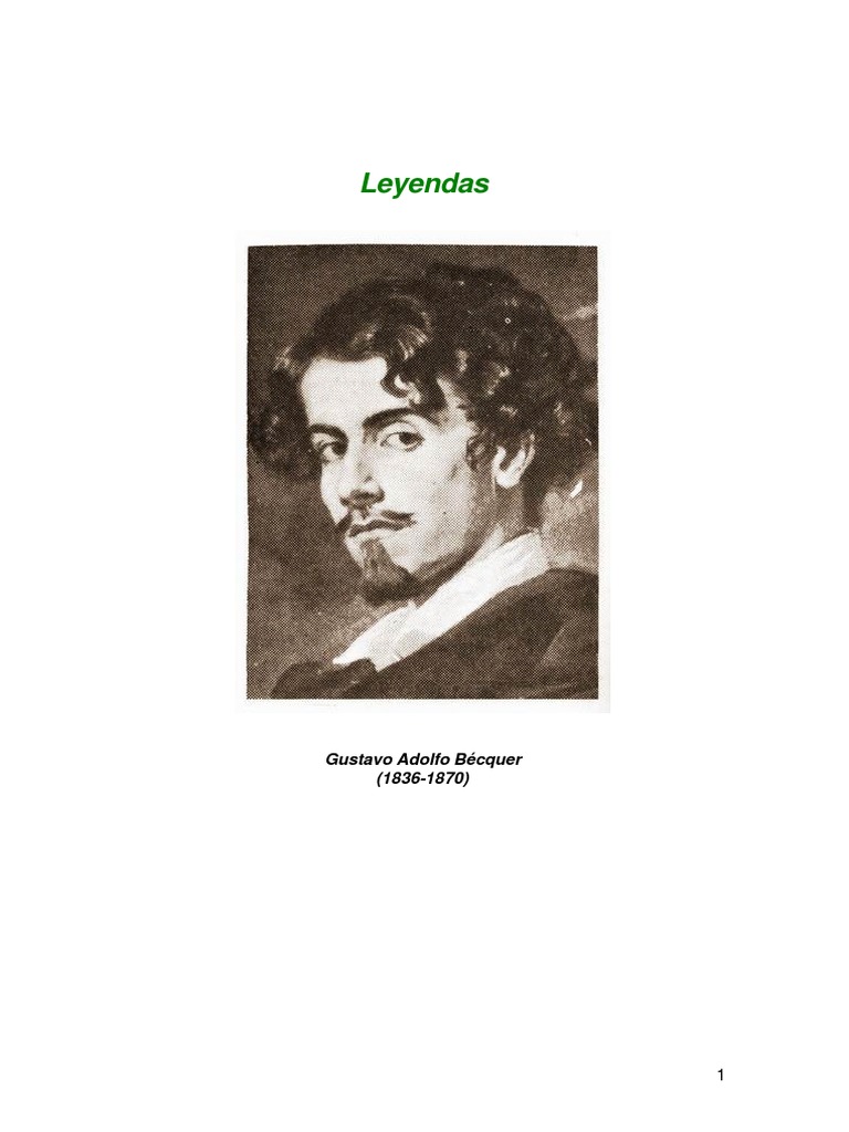 Leyendas Autor Gustavo Adolfo Bécquer | PDF | Misa (liturgia) | Verdad