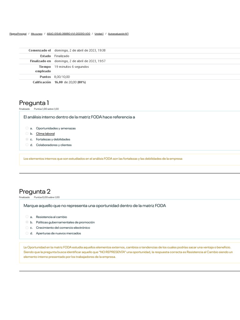Autoevaluación N°1 - Practicas PPF | PDF