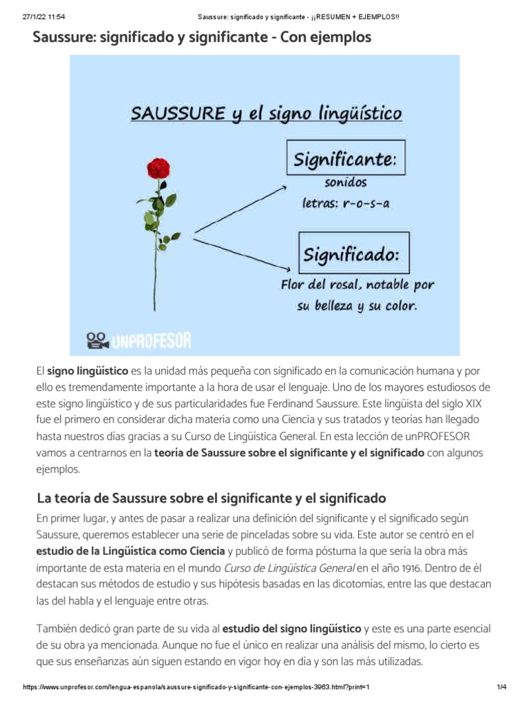 Significado y Significante | PDF | Artes del Lenguaje y Comunicación