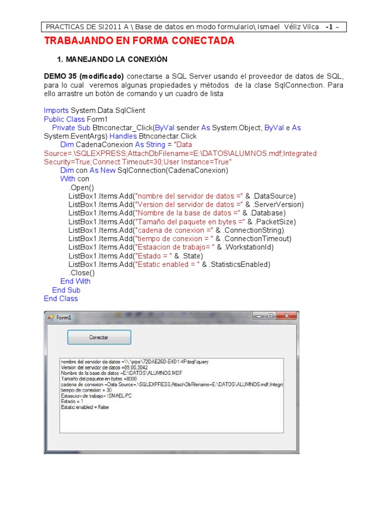 Base de Datos en Windows Forms | Descargar gratis PDF | Tabla (base de datos) | Servidor SQL de ...
