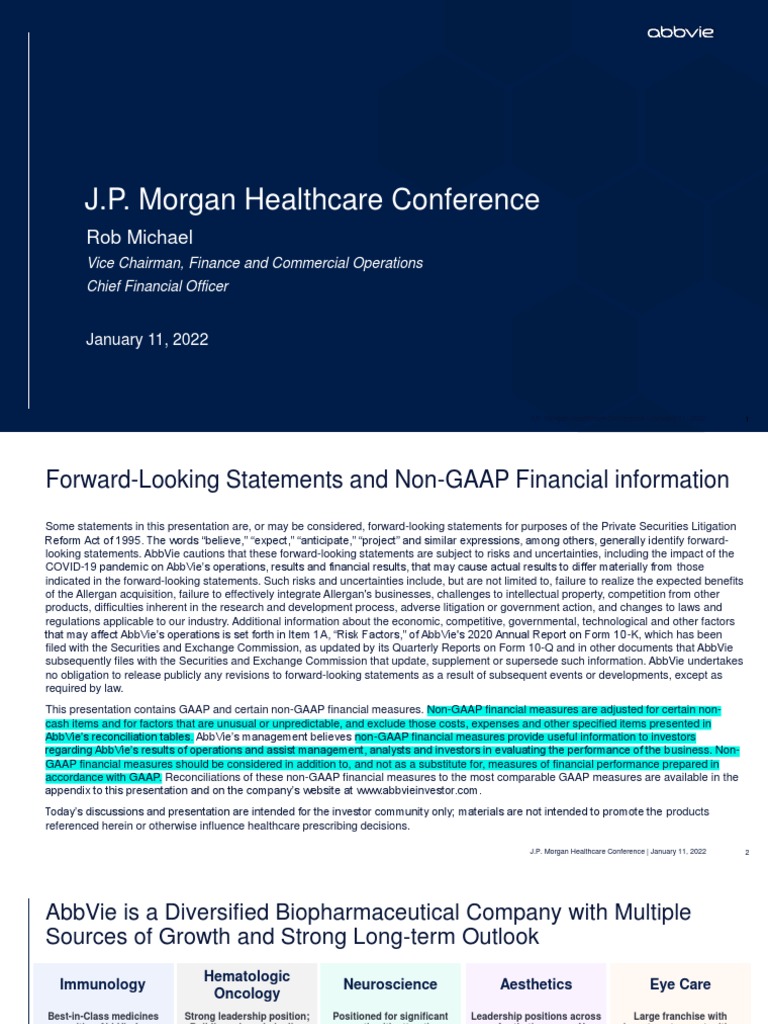 AbbVie JP Morgan 2022 - Final PDF | PDF