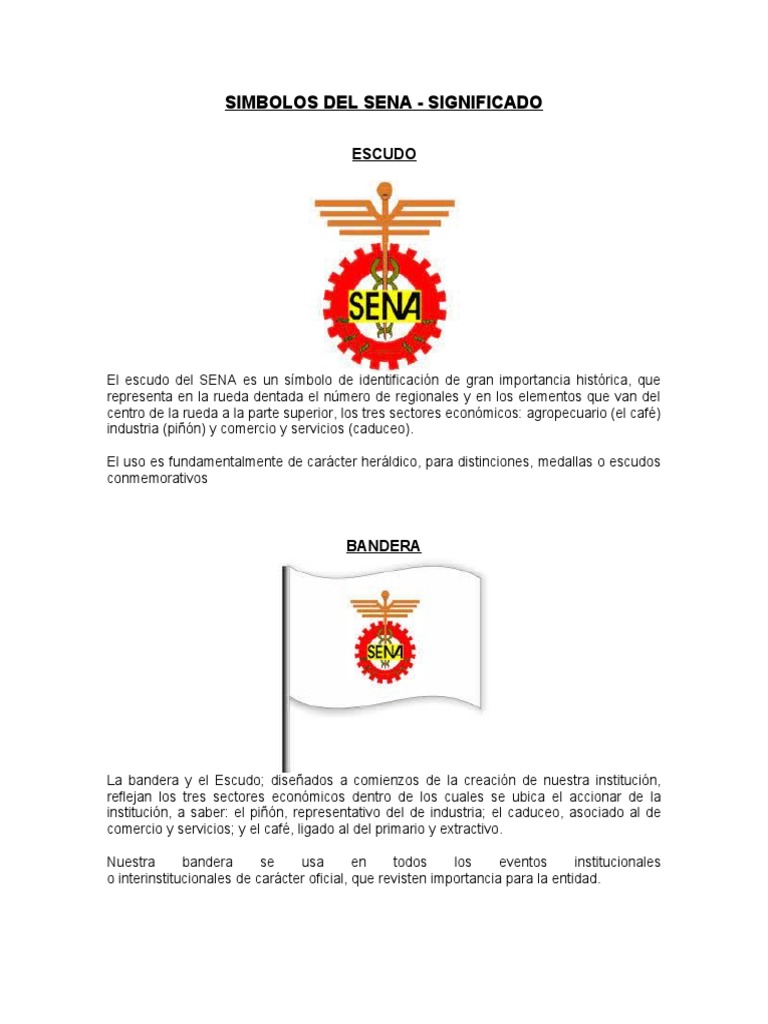 Simbolos Sena - Significado | PDF | Colombia | Institución