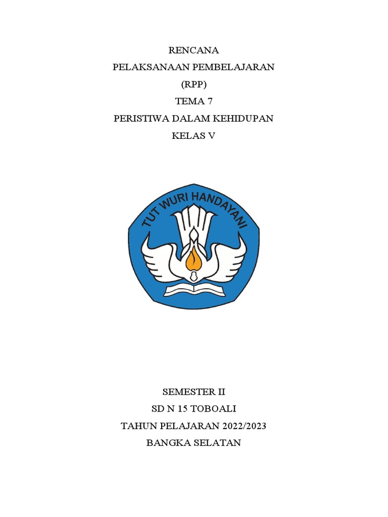 Cover RPP Guru Kelas | PDF