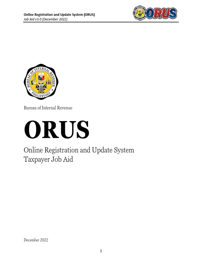 ORUS Manual PDF | PDF
