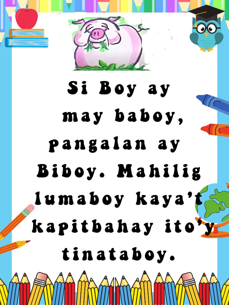 Tagalog Tongue Twister PDF | PDF
