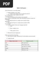 Habit Reversal Training Worksheet PDF | PDF