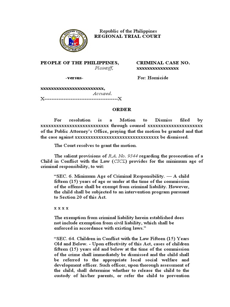 Motion To Dismiss | PDF