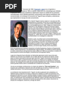 Genichi Taguchi Biografia y Aportaciones Al Control de Calidad | PDF ...