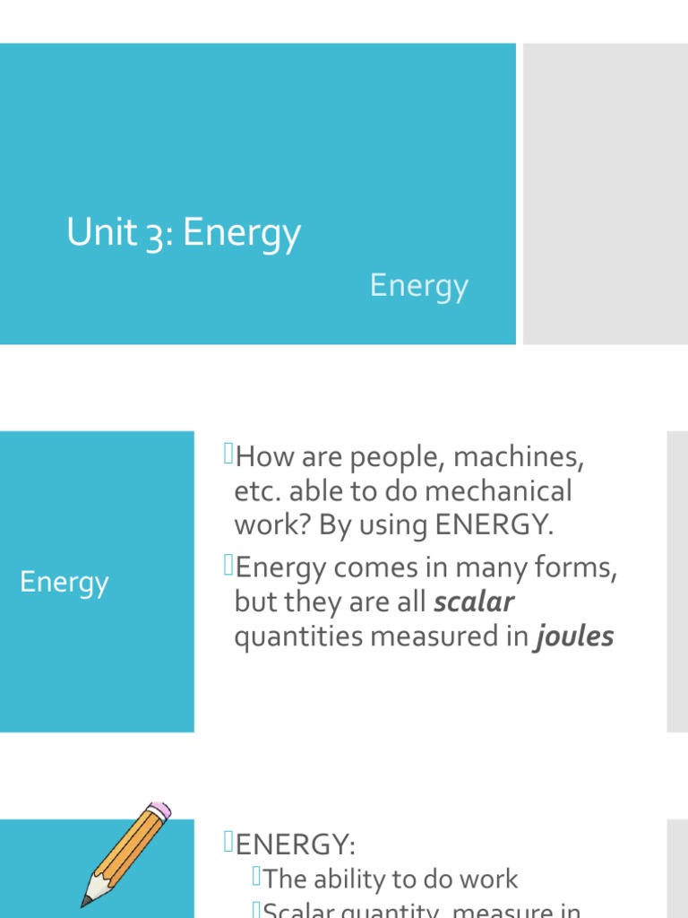 Physics GR 11 and GR 12 Energy Review | PDF | Potential Energy ...