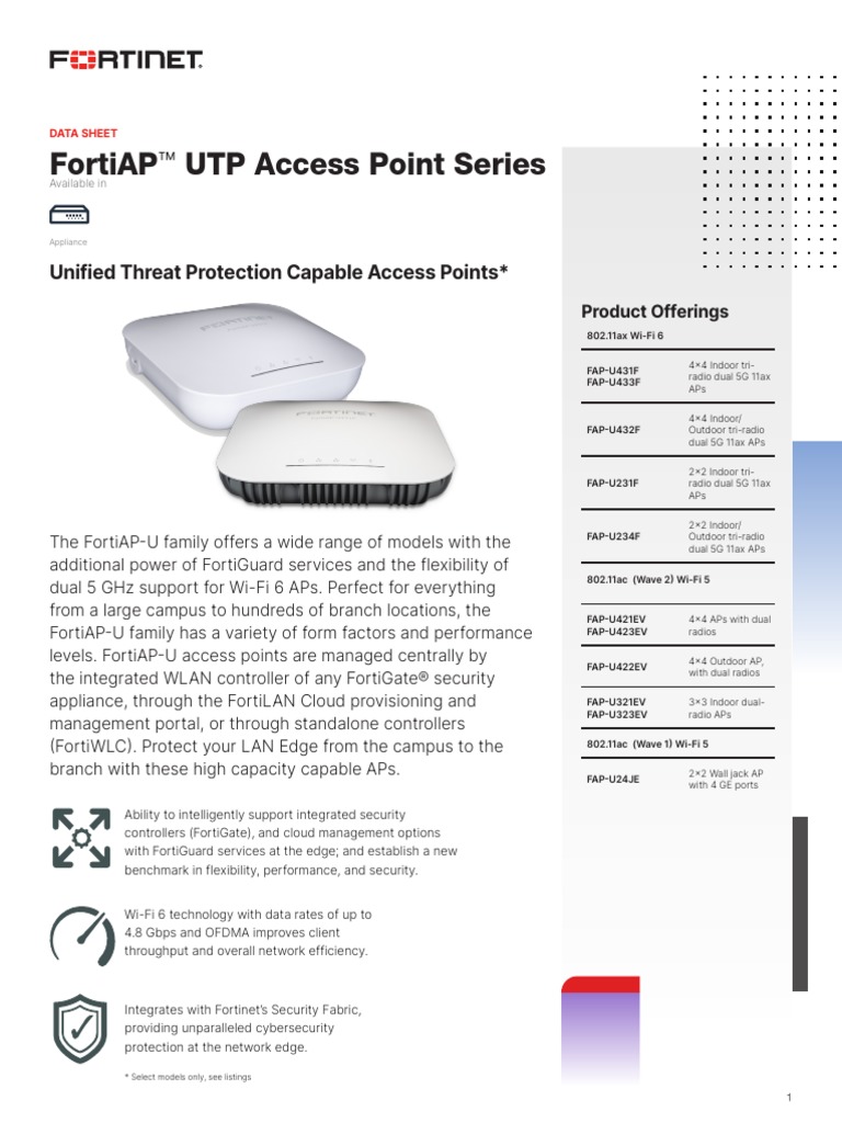 fortiap-u-series.pdf | PDF