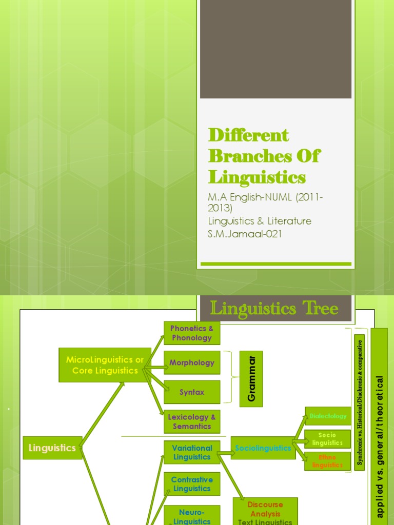 Linguistic Tree | PDF | Linguistics | Academic Discipline Interactions