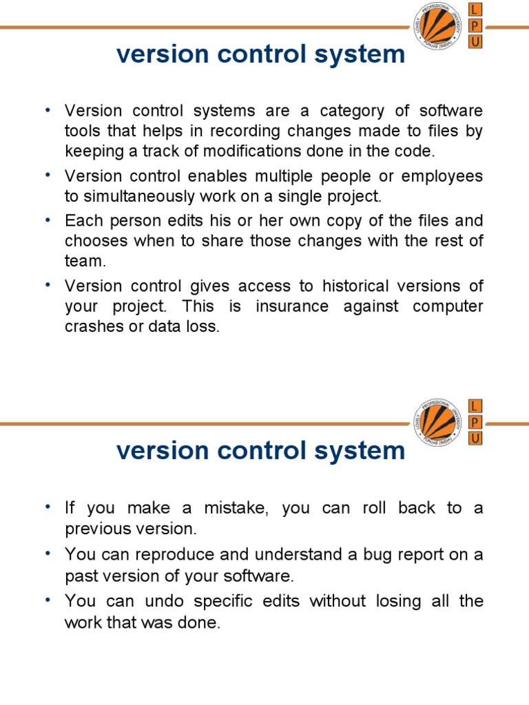 version control system.ppt | PDF
