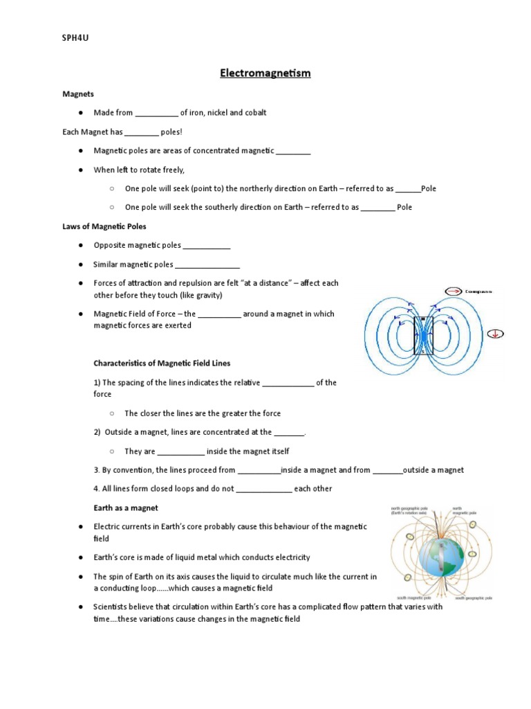 Electromagnetism Notes | PDF