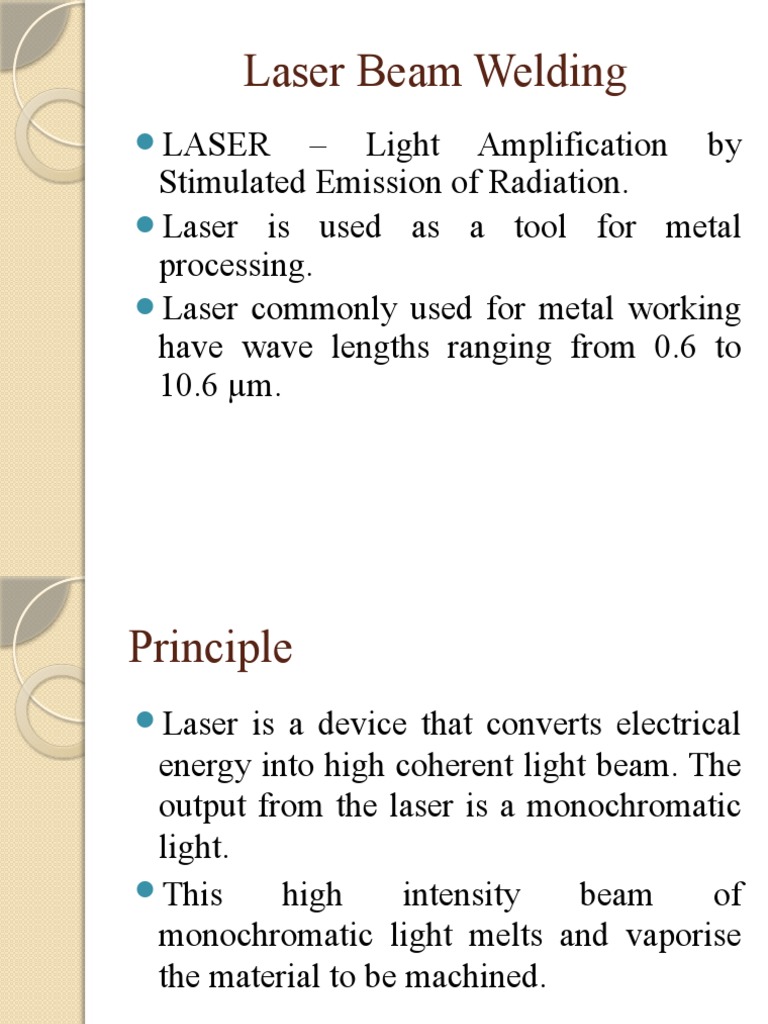 Laser Beam Welding-1 | PDF