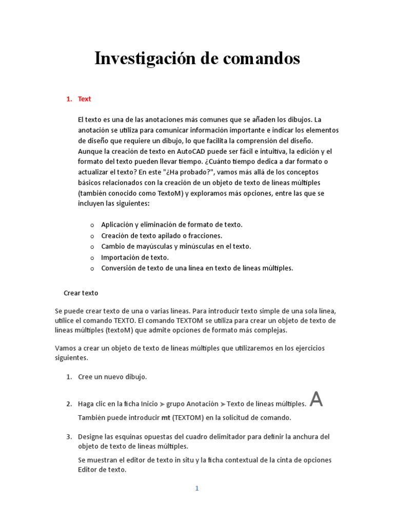 Investigación de Comandos | PDF