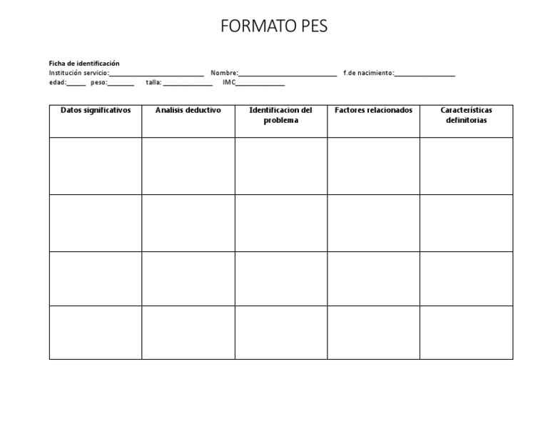 Formato Pes PDF | PDF