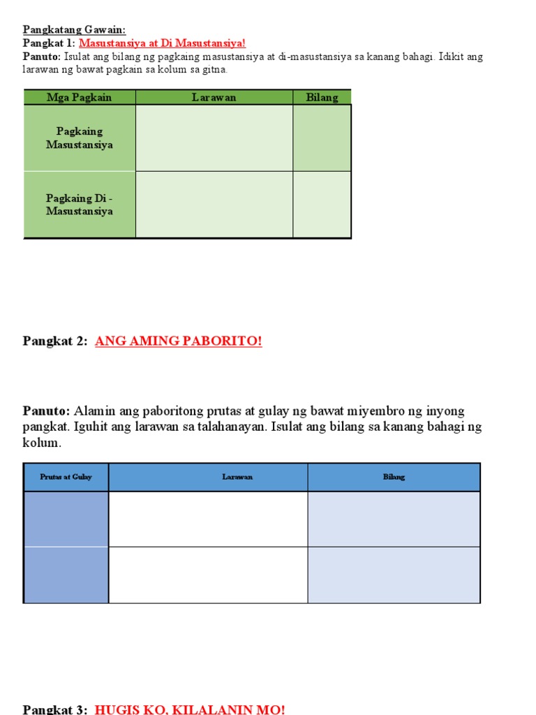 Pangkatang Gawain | PDF