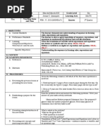 Grade 6 Math DLL Q3 W4: Algebraic Expressions | PDF | Learning ...
