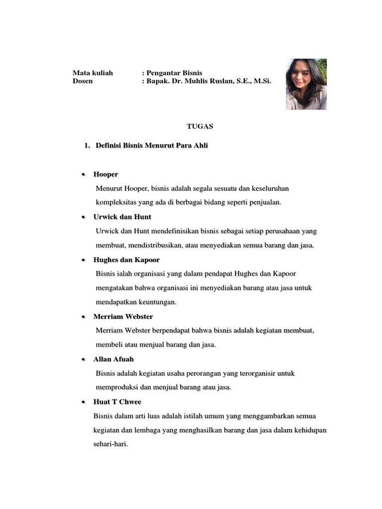 Uts Pengantar Bisnis PDF | PDF