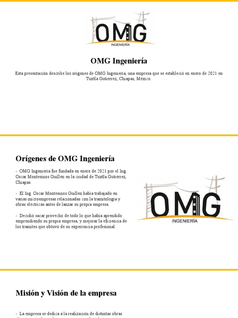 Presentacion Omg Ingenieria | PDF
