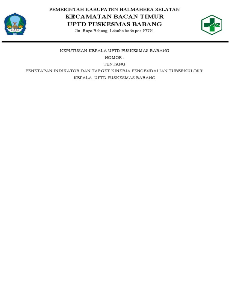 Indikator Kinerja Pengendalian TB | PDF