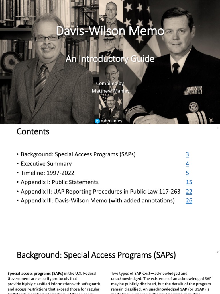 Davis-Wilson Memo - An Introductory Guide PDF | PDF
