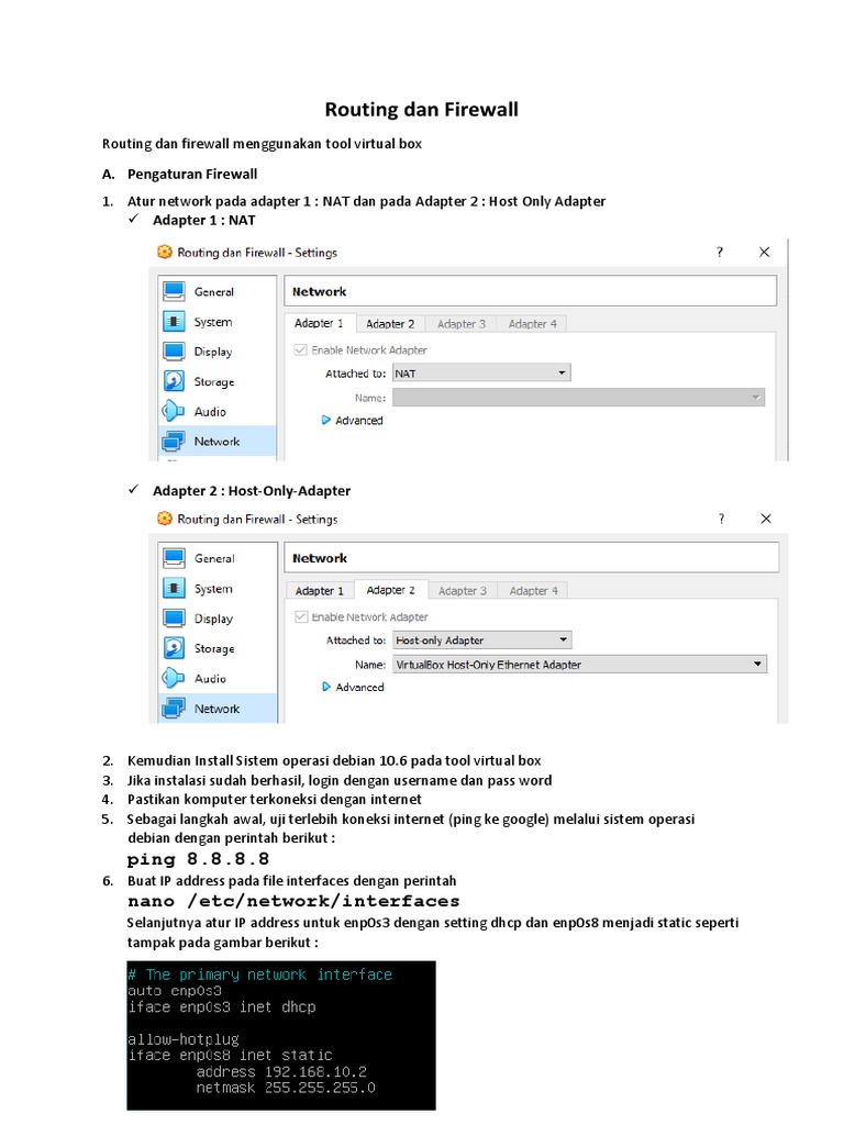Pengertian Routing Dan Firewall | PDF