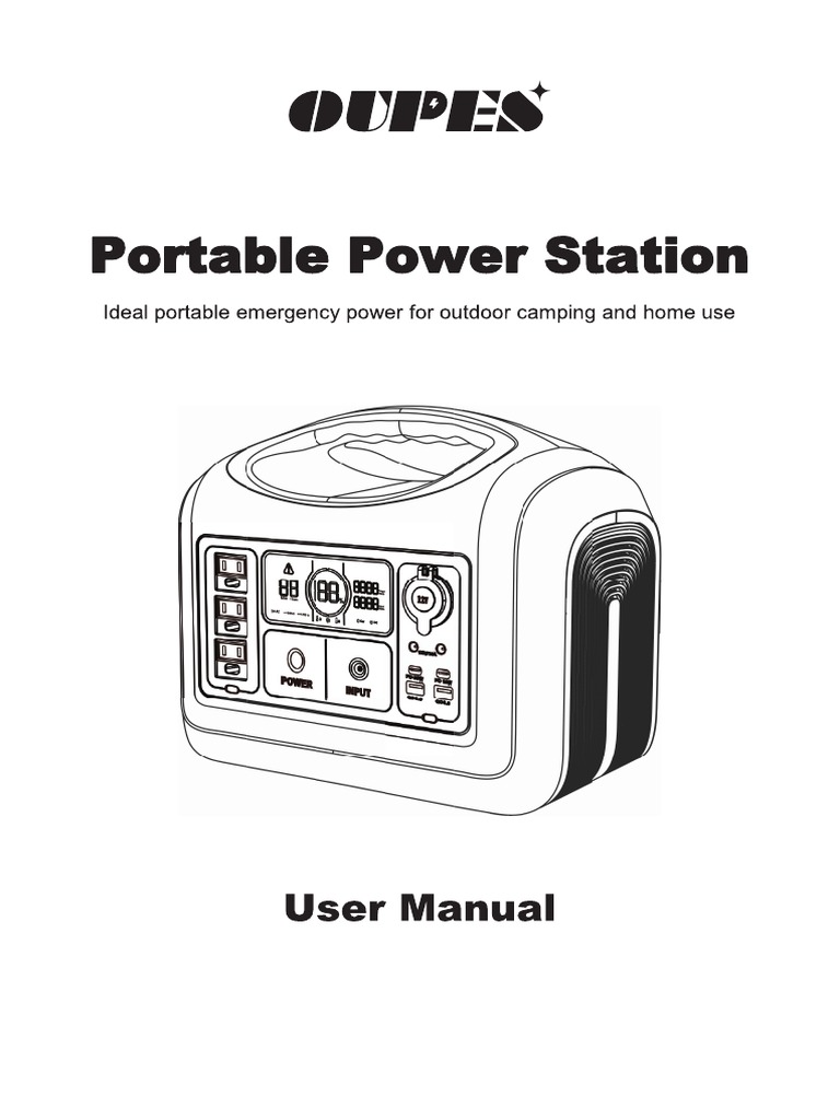 1200W Portable Power Station User Manual | PDF